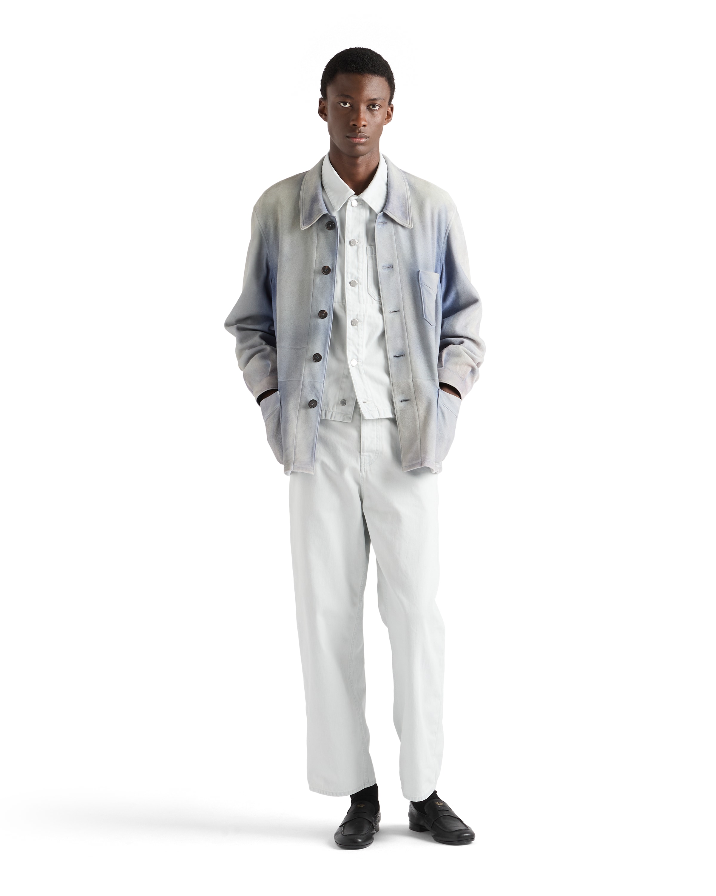 PRADA Suede Caban Jacket